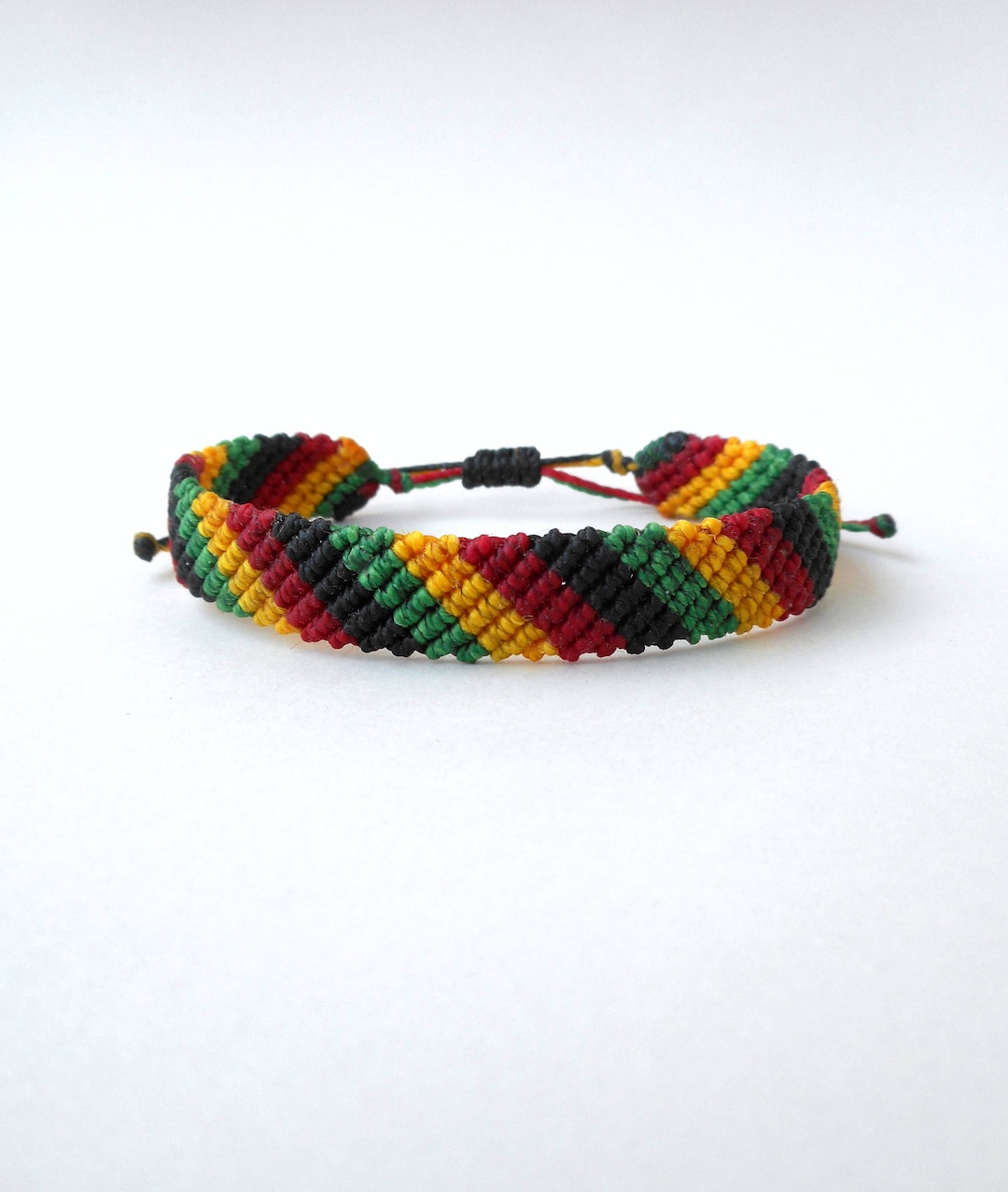 Rasta Bracelet, Rastafari, Reggae Bracelet, Mens Surfer Bracelet ...