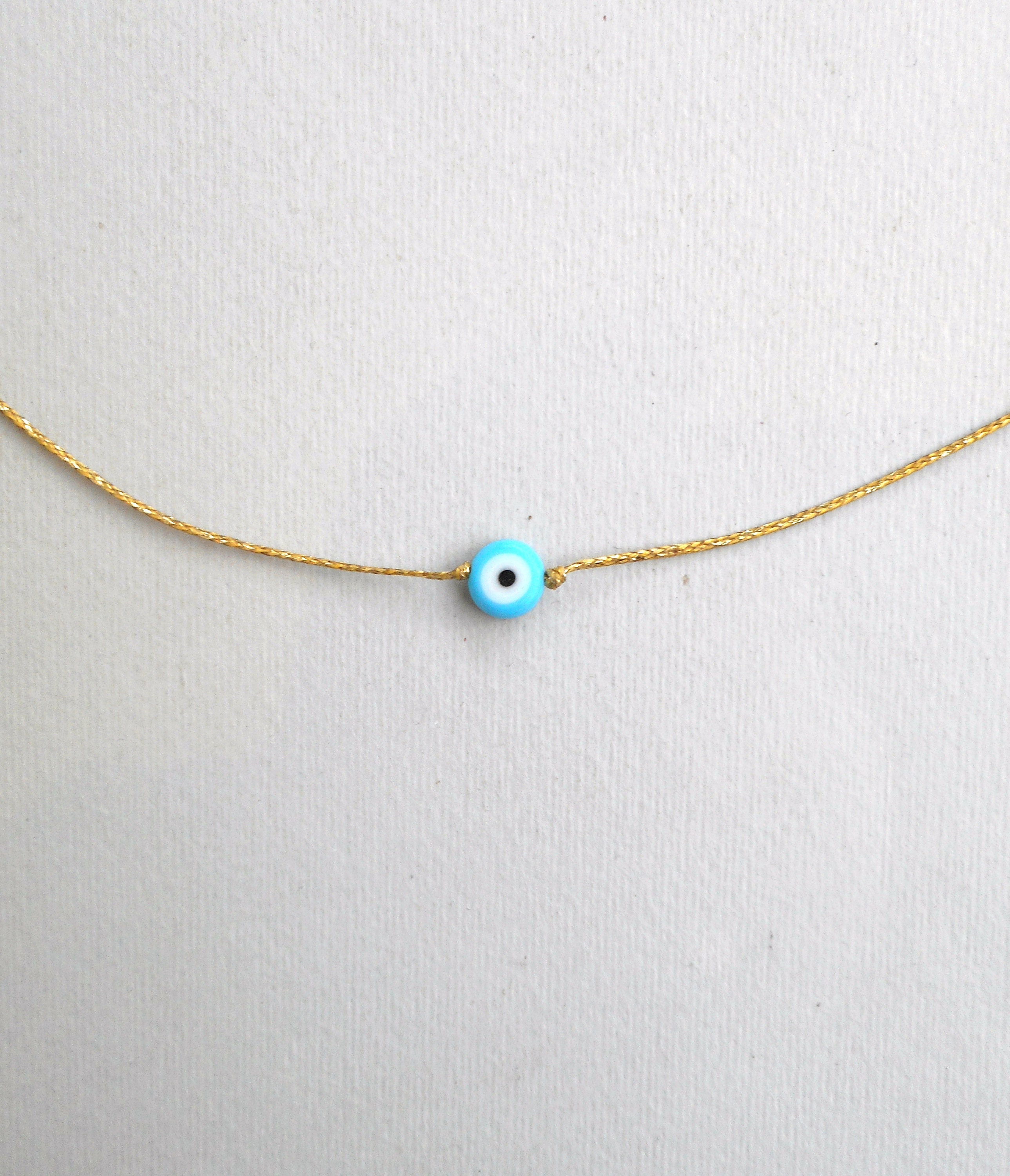 Turquoise Evil Eye Necklace Gold Gift for Friend Protection - Etsy