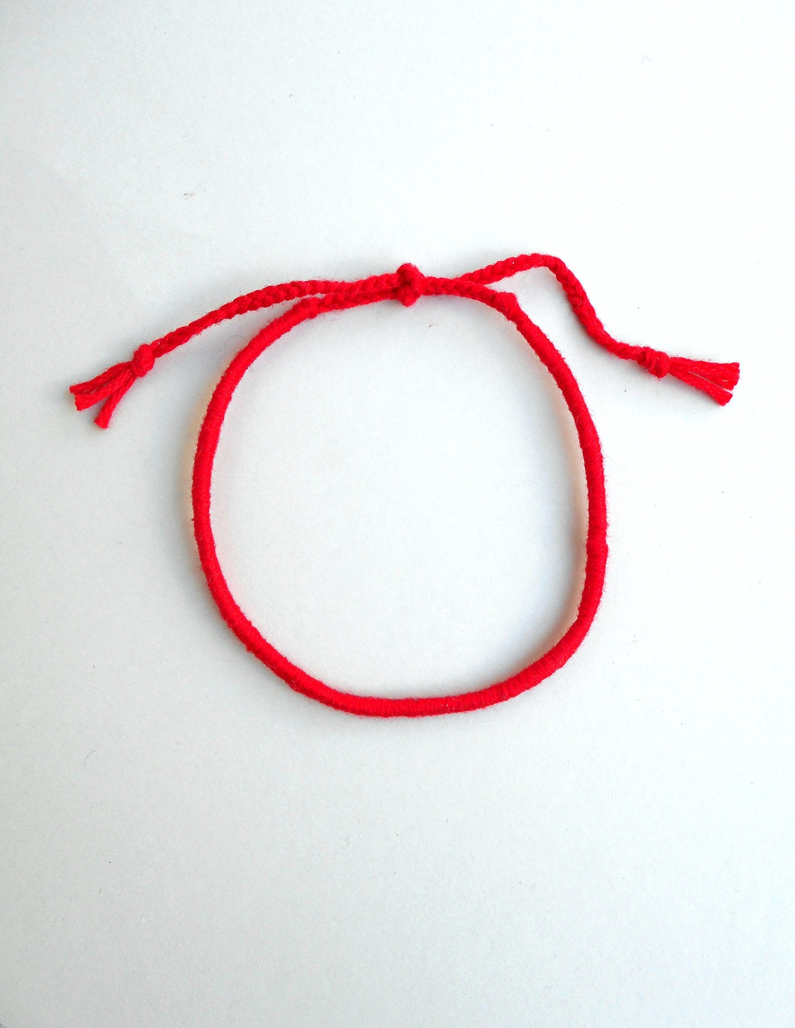 Red Kabbalah Bracelet, Buddhist Bracelet, Cotton Yarn Friendship ...