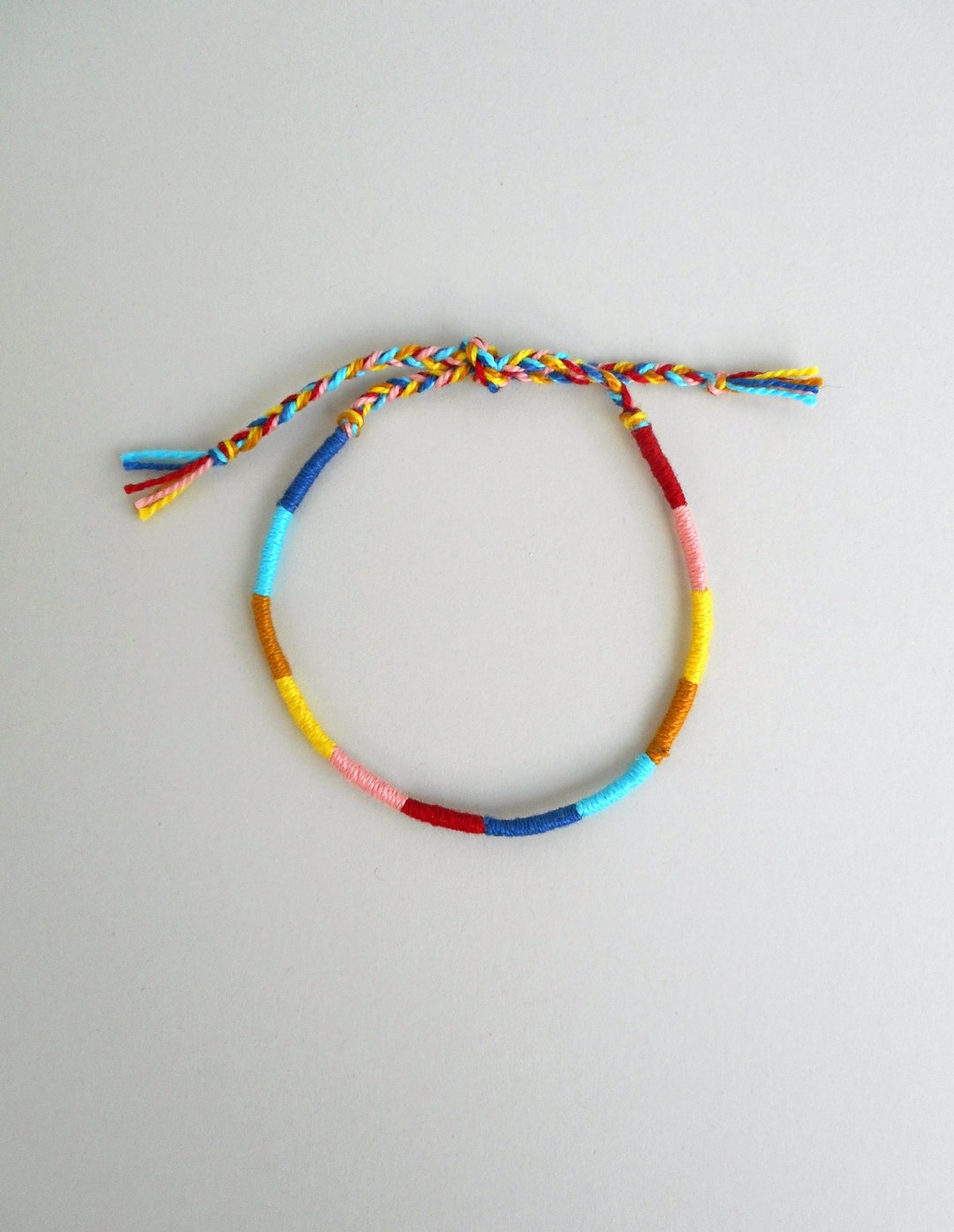 Very Thin Rope Friendship Bracelet Cotton Perle Thread Surfer Bracelet ...