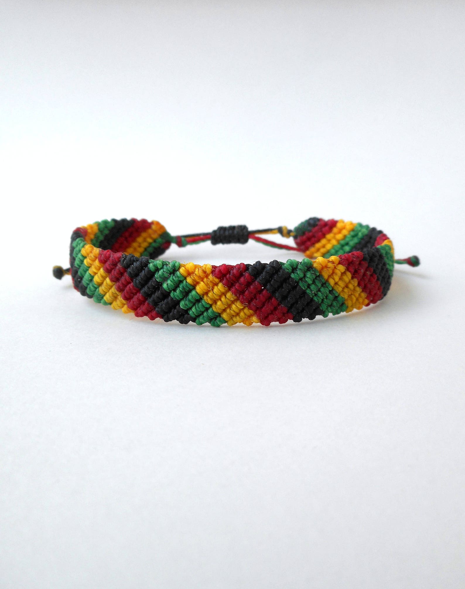 Rasta Bracelet, Rastafari, Reggae Bracelet, Mens Surfer Bracelet ...