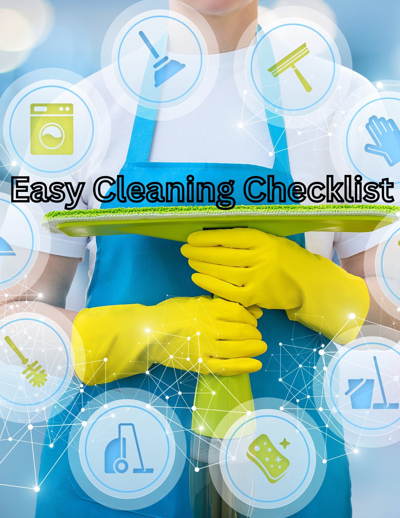 Easy Cleaning Checklist: Printable Checklist for Household Chores, OCD ...