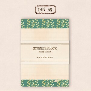 Stationery - Writing Pad - Tendril - Etsy