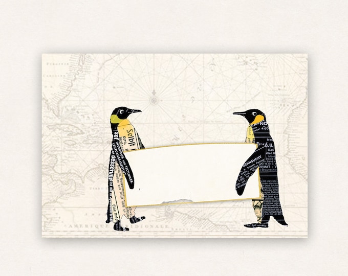10 Envelopes With Penguins - Etsy
