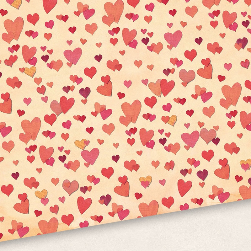 Hearts Wrapping Paper - Etsy