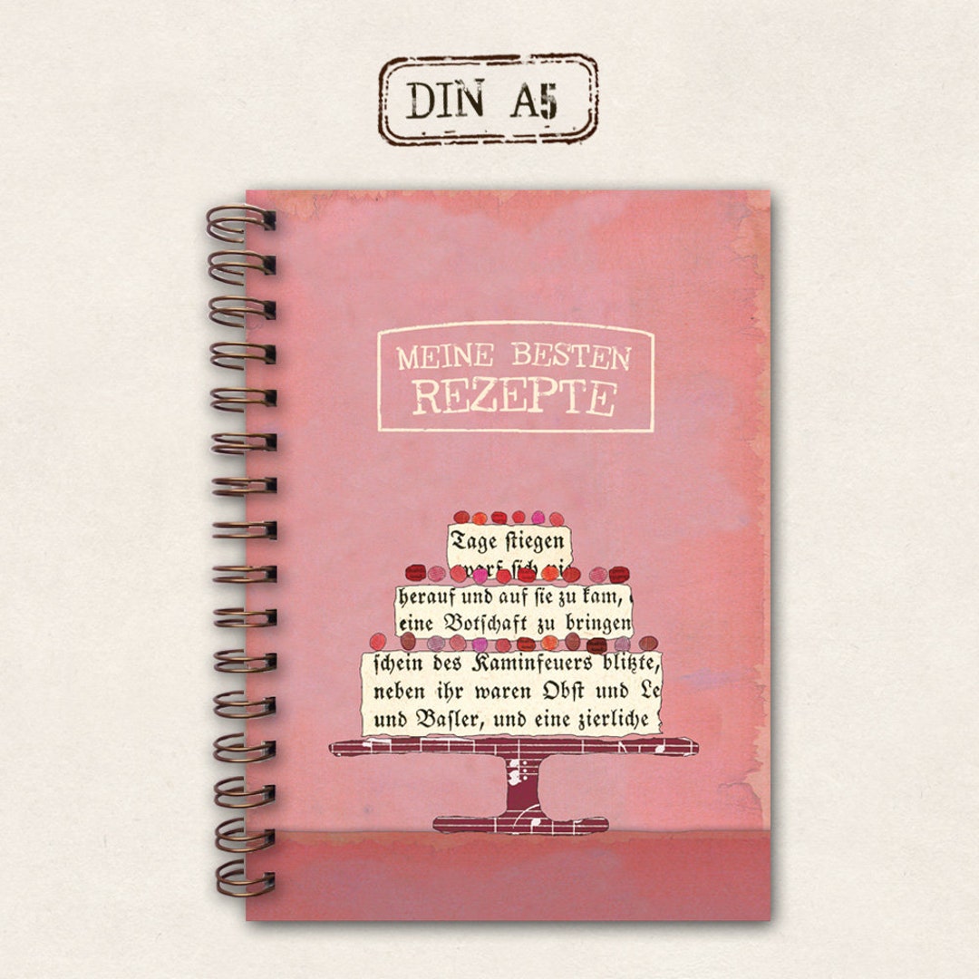 Recipe Book Pink - Etsy