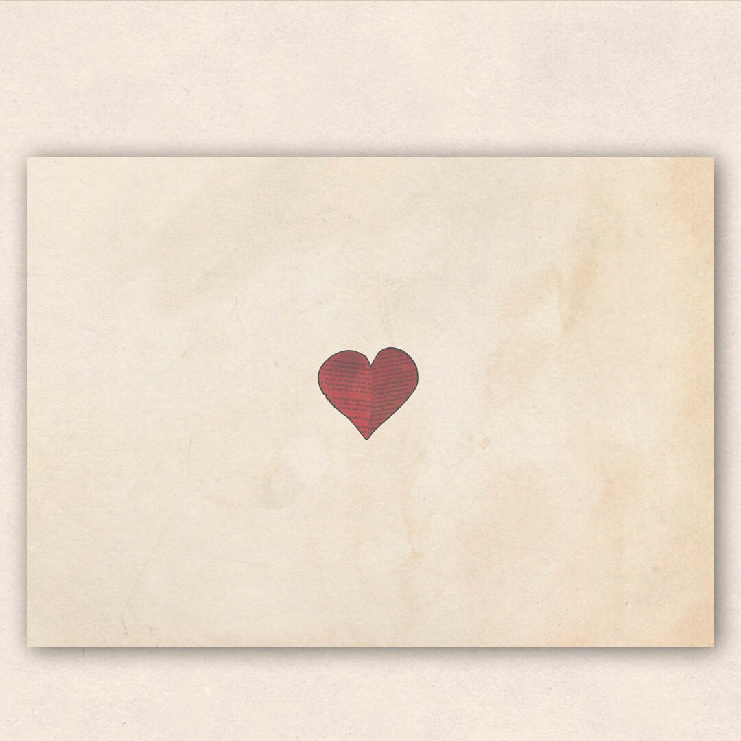 Postkarte Mit Herz - Etsy