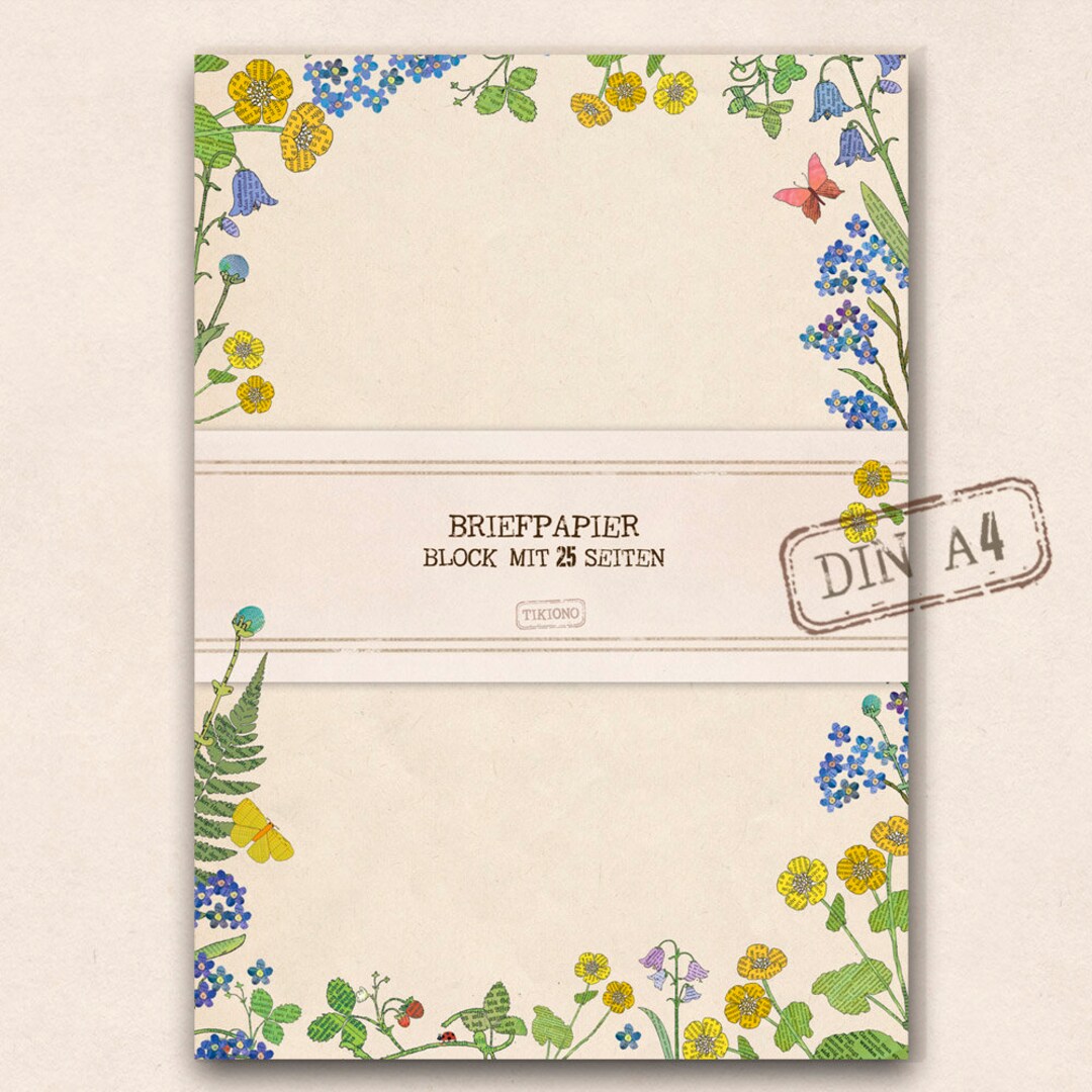 Big Stationery - Meadow Flowers - Etsy