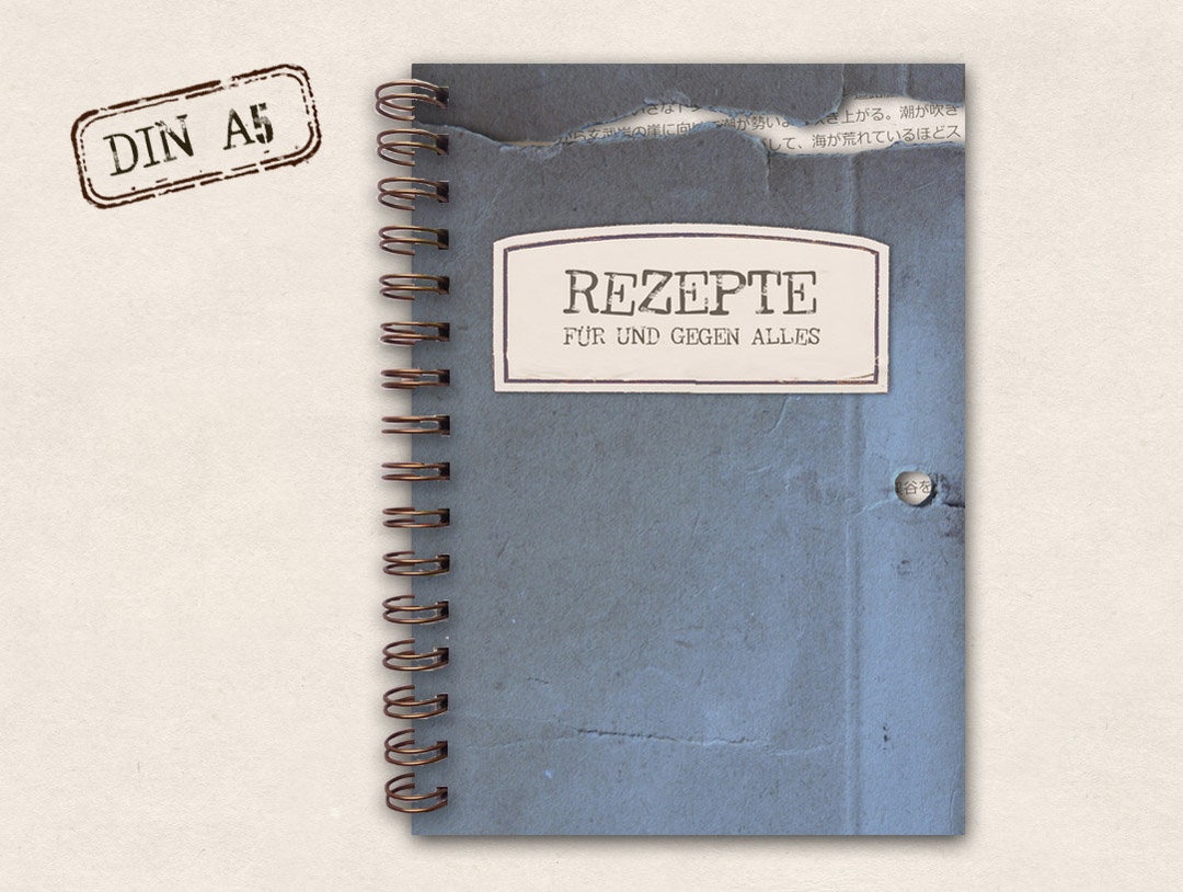 Recipe Book Blue - Etsy