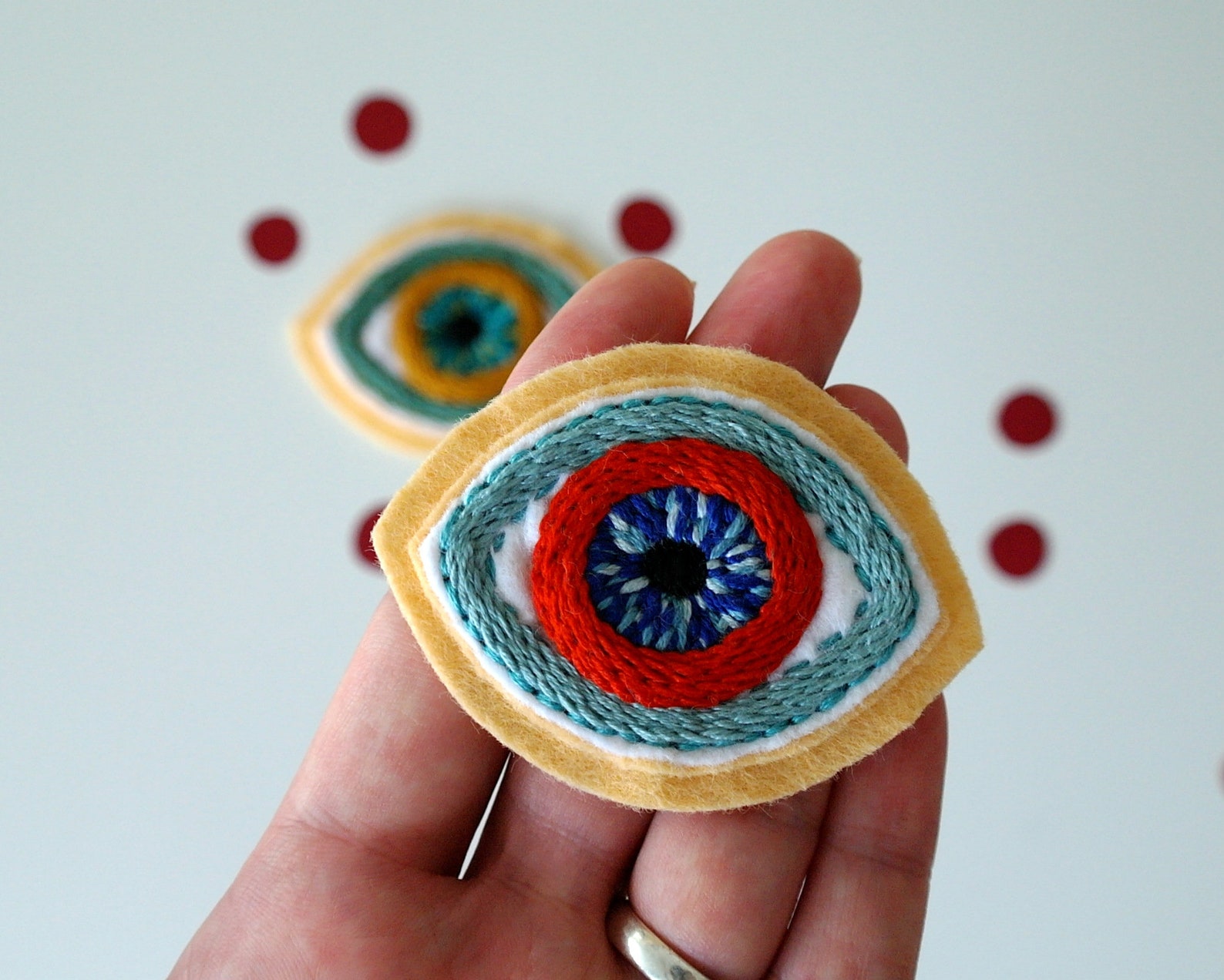 Embroidery Eye Patch, Embroidered Eye Accessory, Evil Eye Patch ...