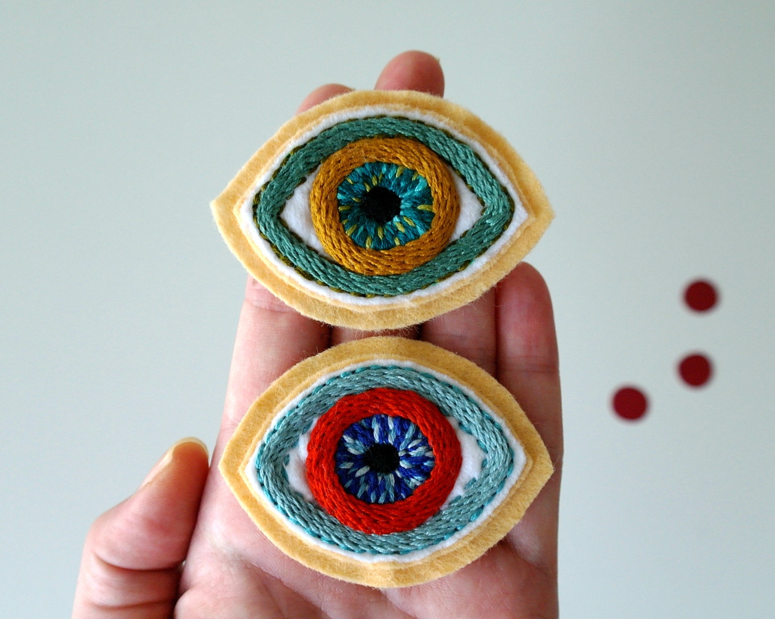 Embroidery Eye Patch, Embroidered Eye Accessory, Evil Eye Patch ...