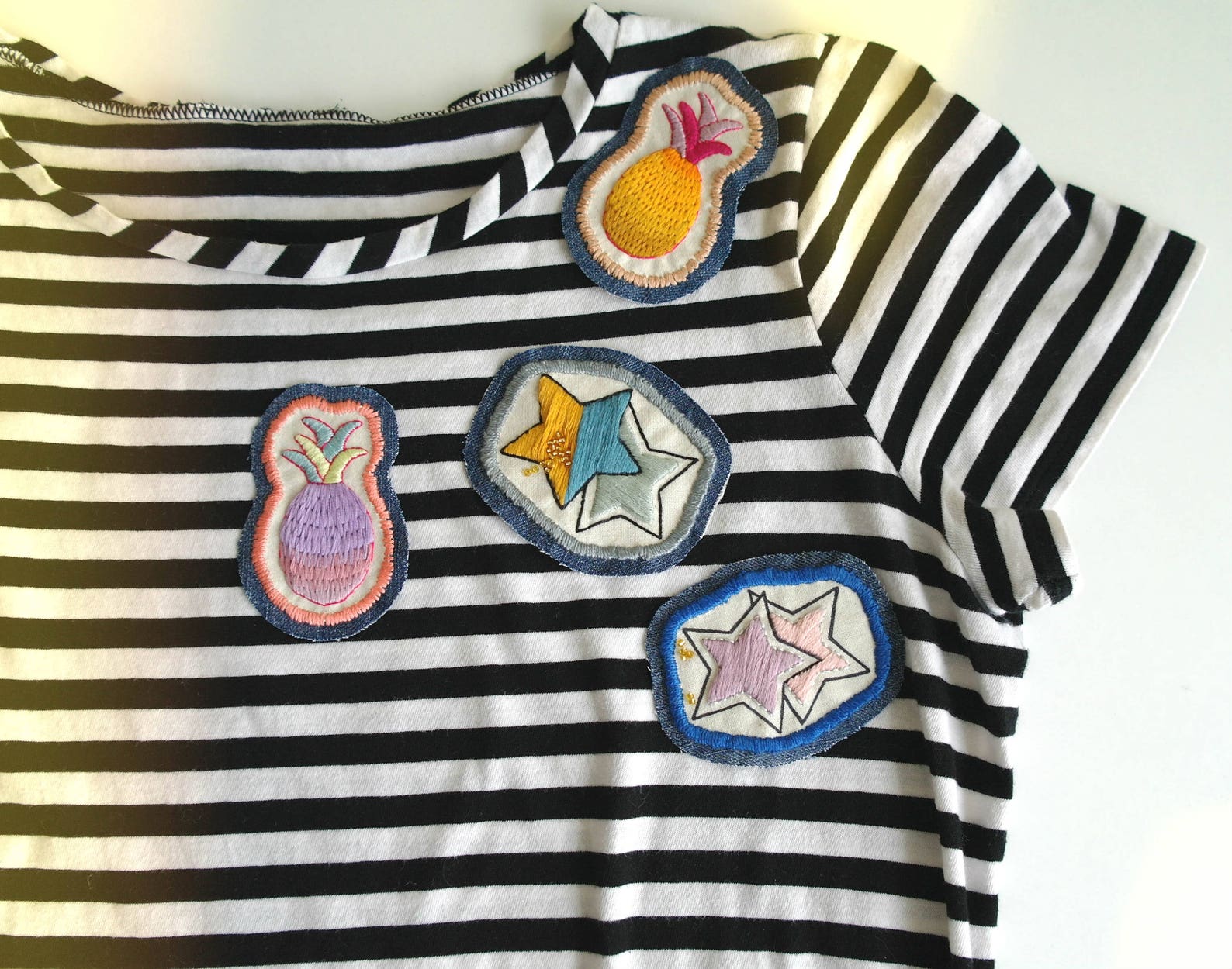 Fruit Patch Embroidered Patch Embroidery Applique Pineapple | Etsy