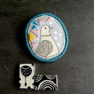 Peace Dove Brooch, Pigeon Brooch, Pigeon Badge, Peace Pin, Animal ...