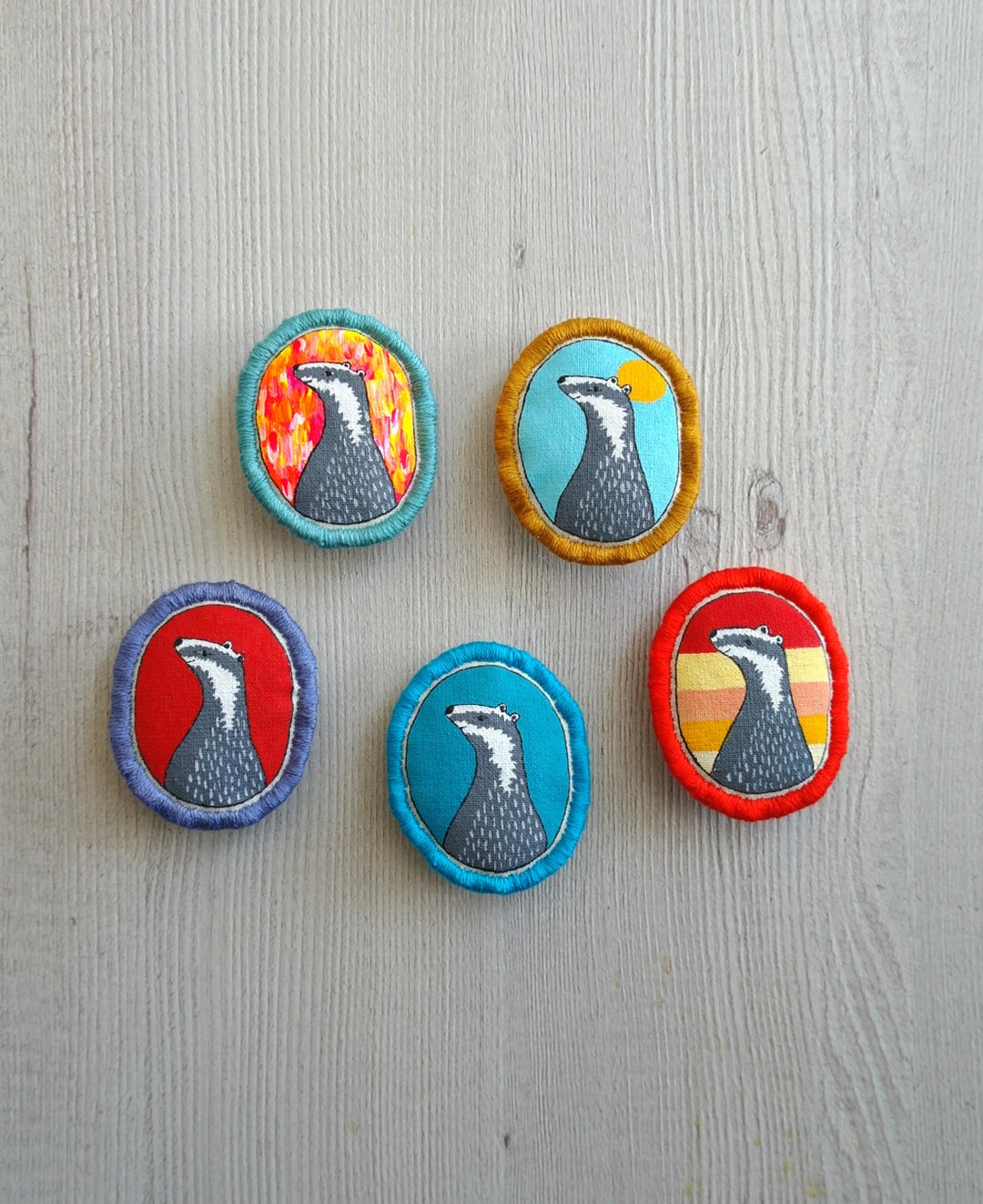 Animal Pins Badger Jewellery Animal Jewelry Woodland - Etsy