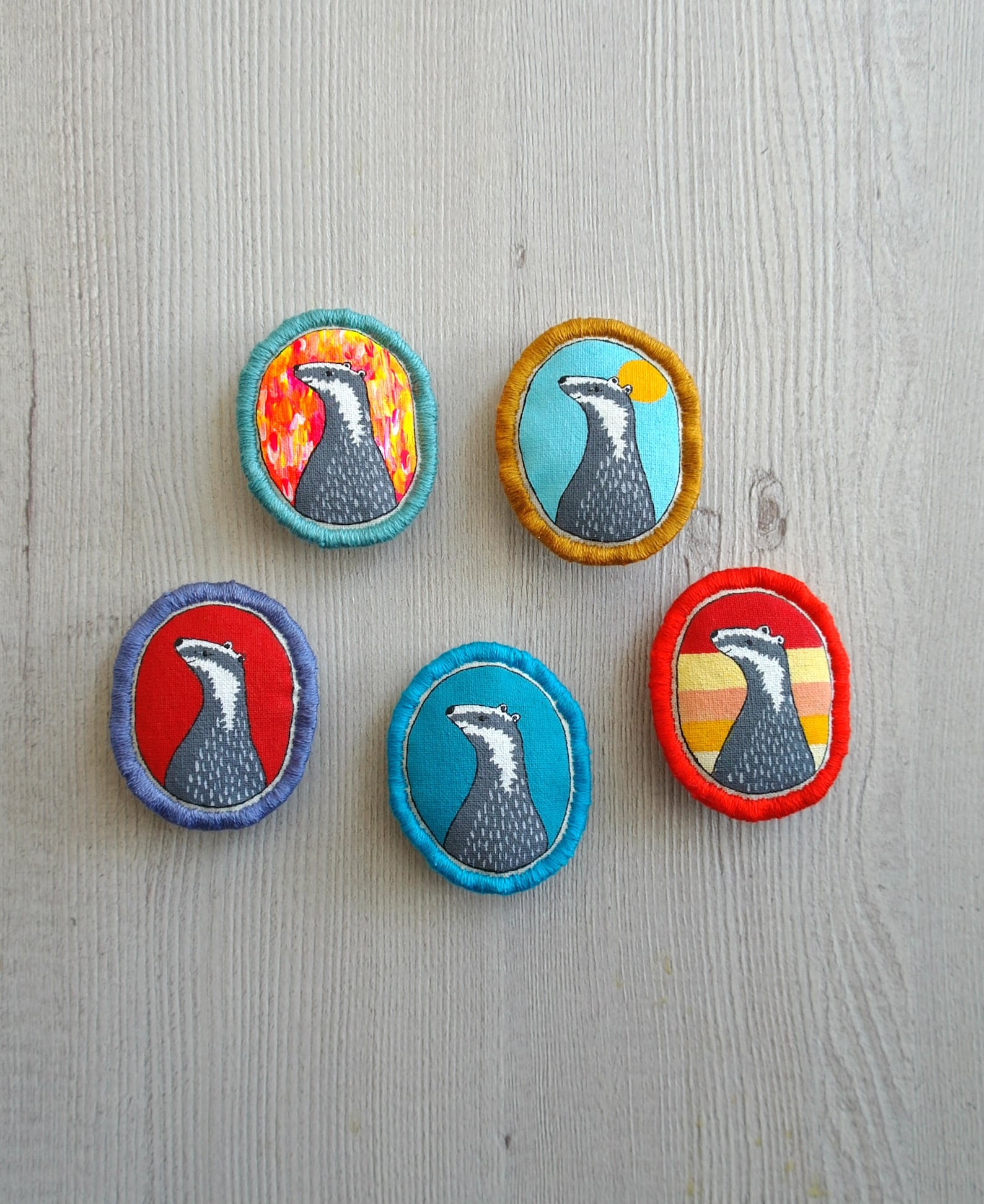 Animal Pins Badger Jewellery Animal Jewelry Woodland - Etsy