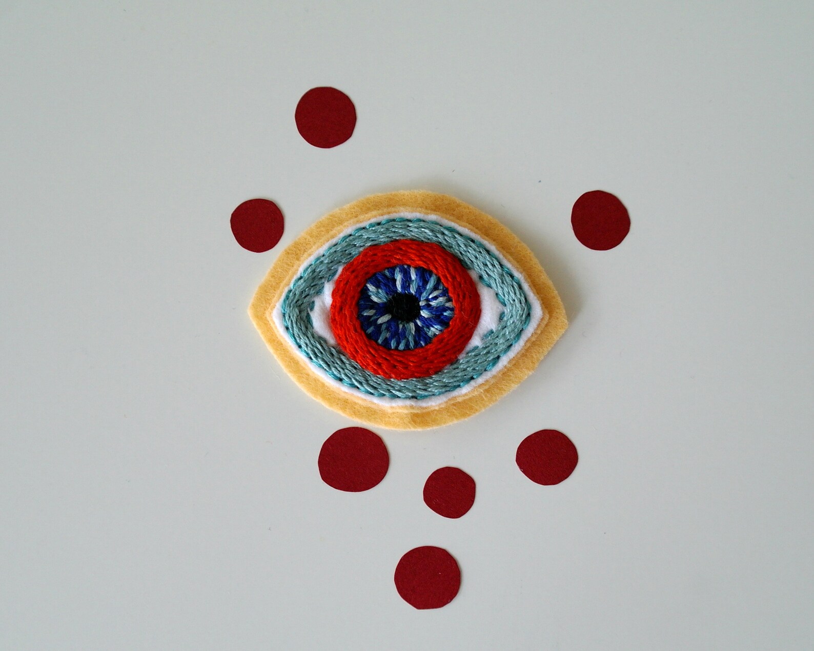 Embroidery Eye Patch, Embroidered Eye Accessory, Evil Eye Patch ...
