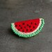 Embroidered Watermelon Brooch Embroidery Pin Fruit Brooch - Etsy