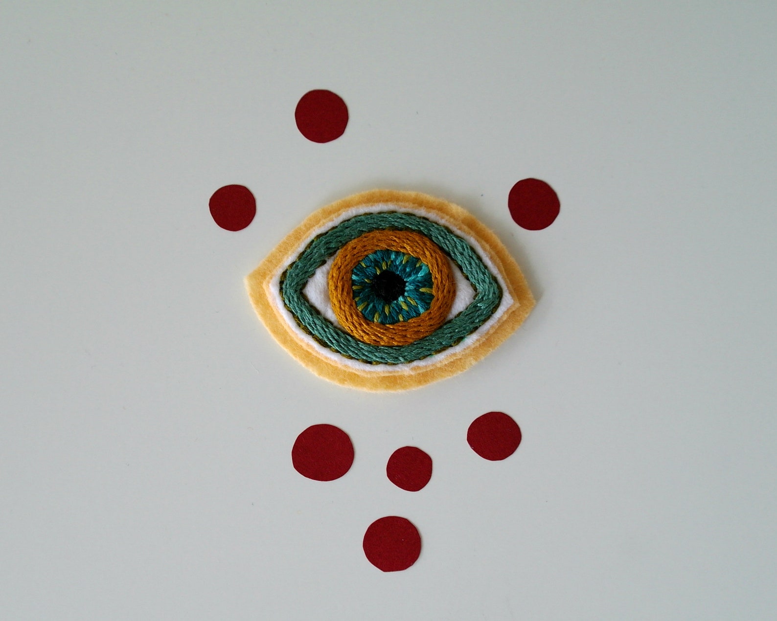 Embroidery Eye Patch, Embroidered Eye Accessory, Evil Eye Patch ...