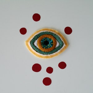 Embroidery Eye Patch, Embroidered Eye Accessory, Evil Eye Patch ...