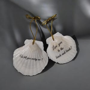 Ocean Lovers Wedding Proposal Will You Marry Me Beach Nautical Seashell ...