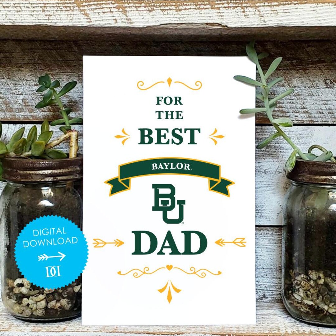 Baylor Bears Dad Card - Digital Download - OFFICIALLY LICENSED ...