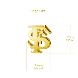Florida State University Post Earrings - Gold Plated - OFFICIALLY ...