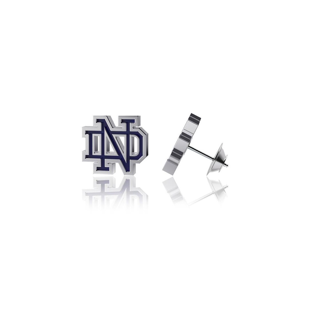 University of Notre Dame Lapel Pin - Silver - Etsy