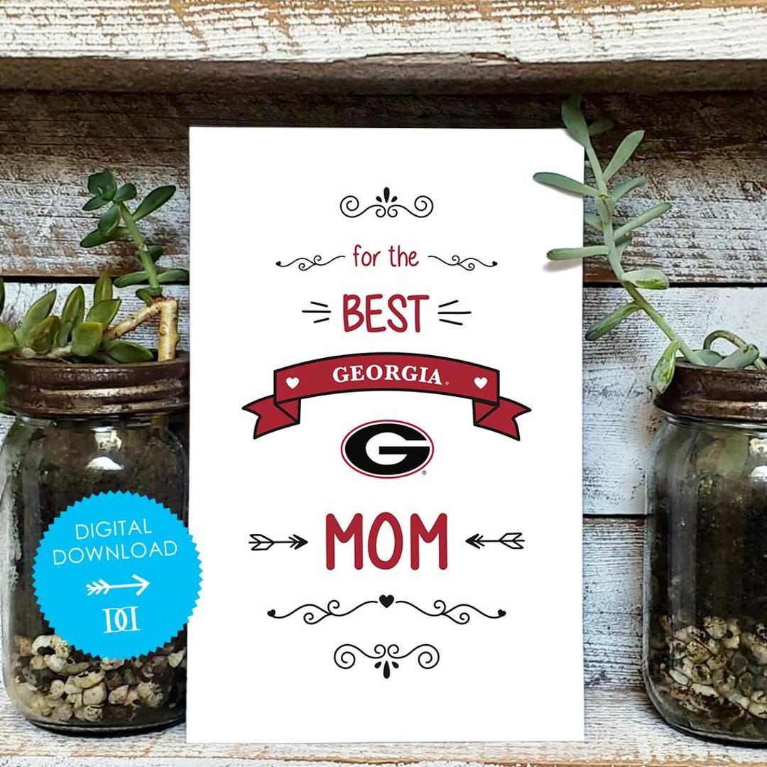 University of Georgia Mom Card - Digital Download - OFFICIALLY LICENSED ...