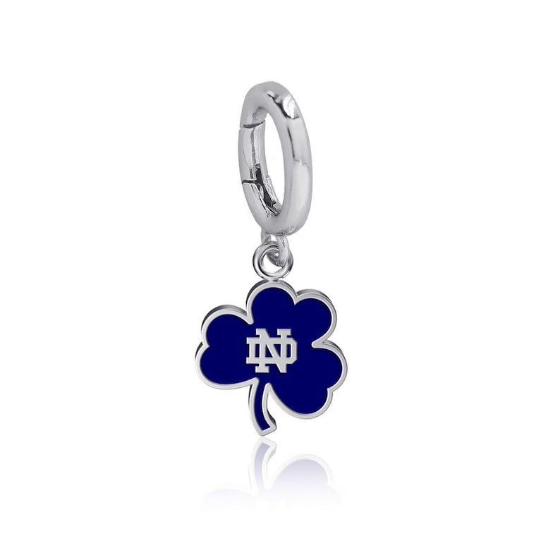 University of Notre Dame Shamrock Bracelet Charm - Enamel - OFFICIALLY ...