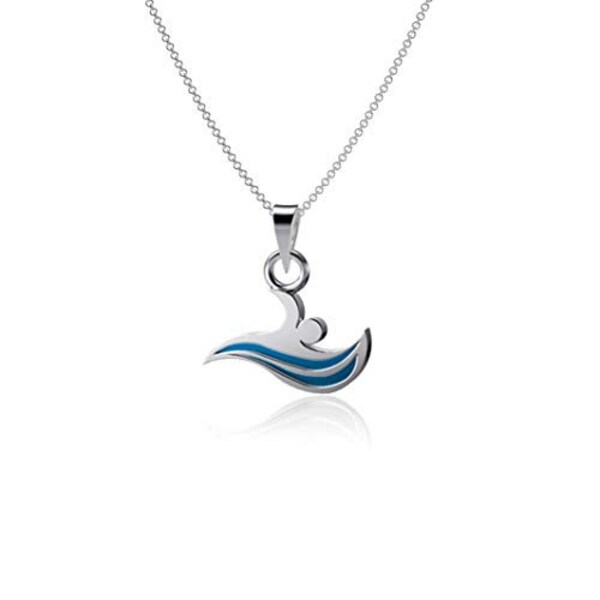 Swimmer Necklace - Etsy