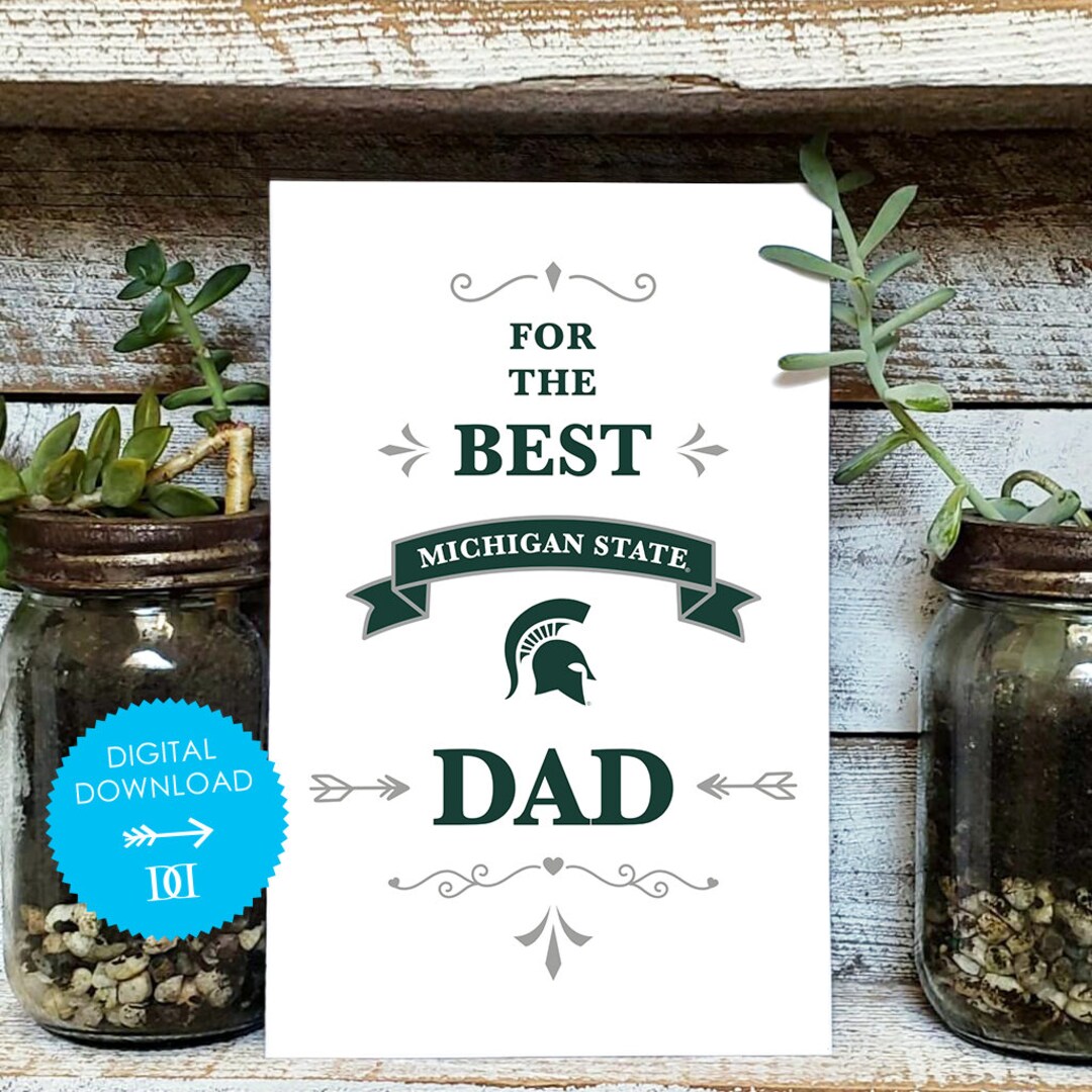 Michigan State Dad Card - Digital Download - OFFICIALLY LICENSED ...