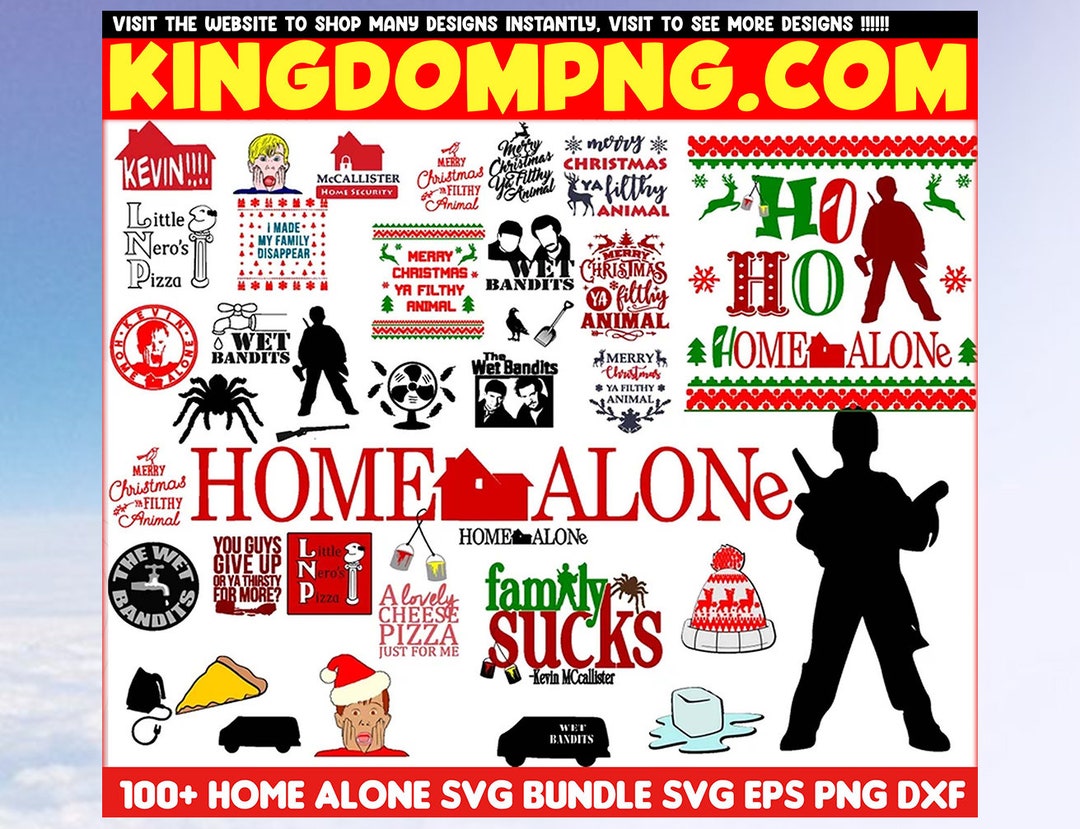 Paquete Home Alone Svg, paquete Kevin svg, paquete svg bandidos mojados ...