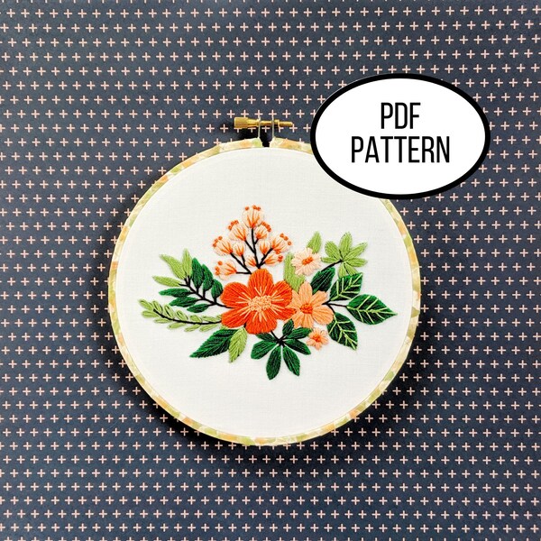 Hawaiian Hand Embroidery Design - Etsy