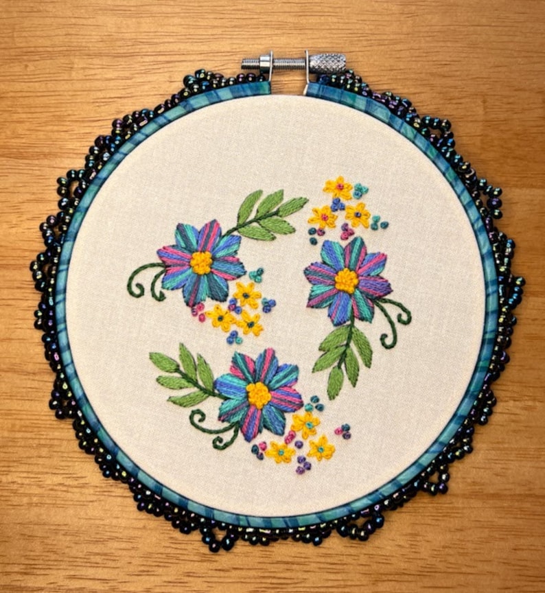 How to Make Decorative Embroidery Hoops PDF. Enhance Finished - Etsy