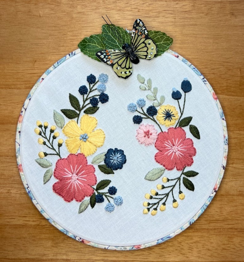 How to Make Decorative Embroidery Hoops PDF. Enhance Finished - Etsy