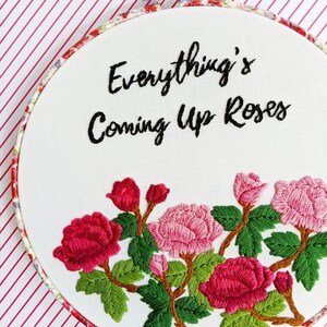 Hand Embroidery PDF Pattern. Everything's Coming up Roses Digital ...