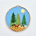 Hand Embroidery PDF Pattern. Pine Tree Forest Digital Download ...