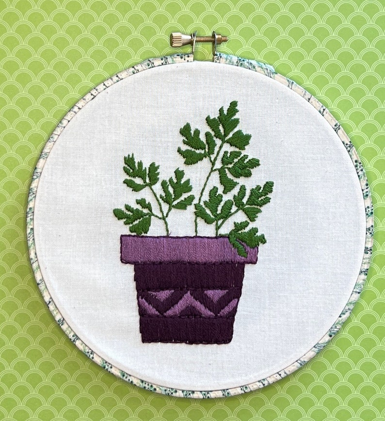 Herb Garden Hand Embroidery PDF Pattern. Digital Download. 8 - Etsy