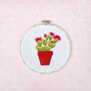 Hand Embroidery PDF Pattern. Stick Together Cactus Design Digital ...