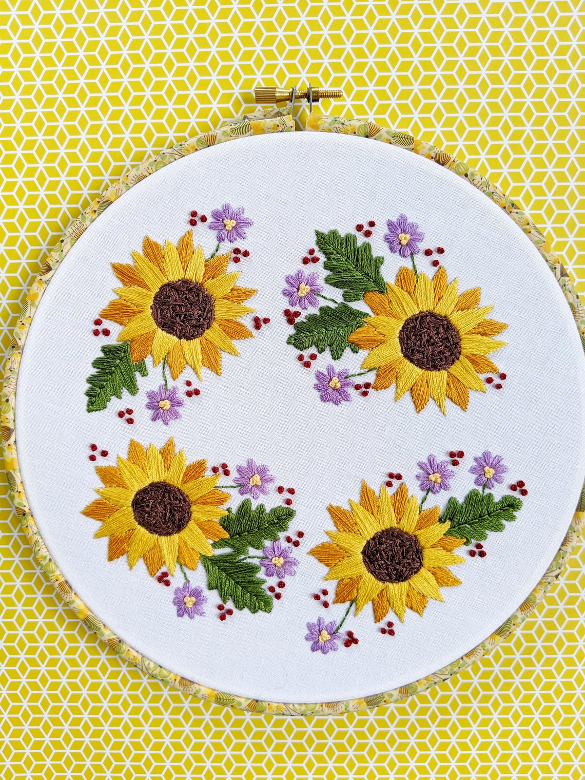 Hand Embroidery PDF Pattern. Sunflower Season Digital | Etsy