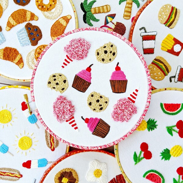 Food Embroidery - Etsy