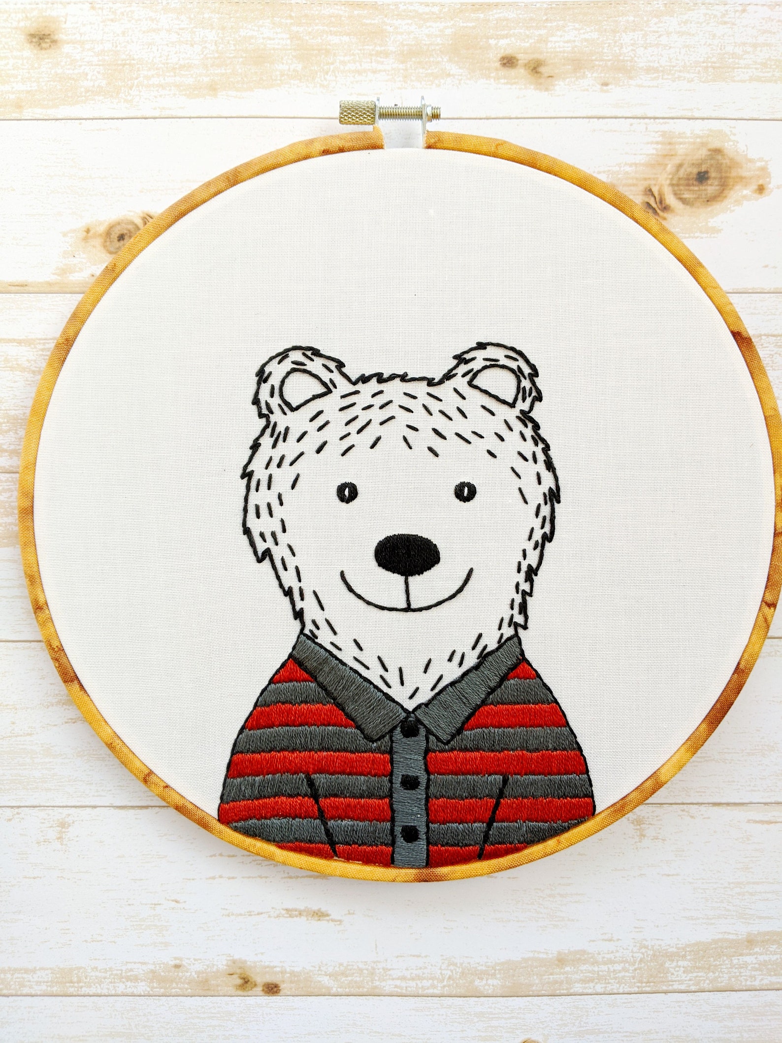 Hand Embroidery PDF Pattern. Animals in Stripes Design Digital - Etsy