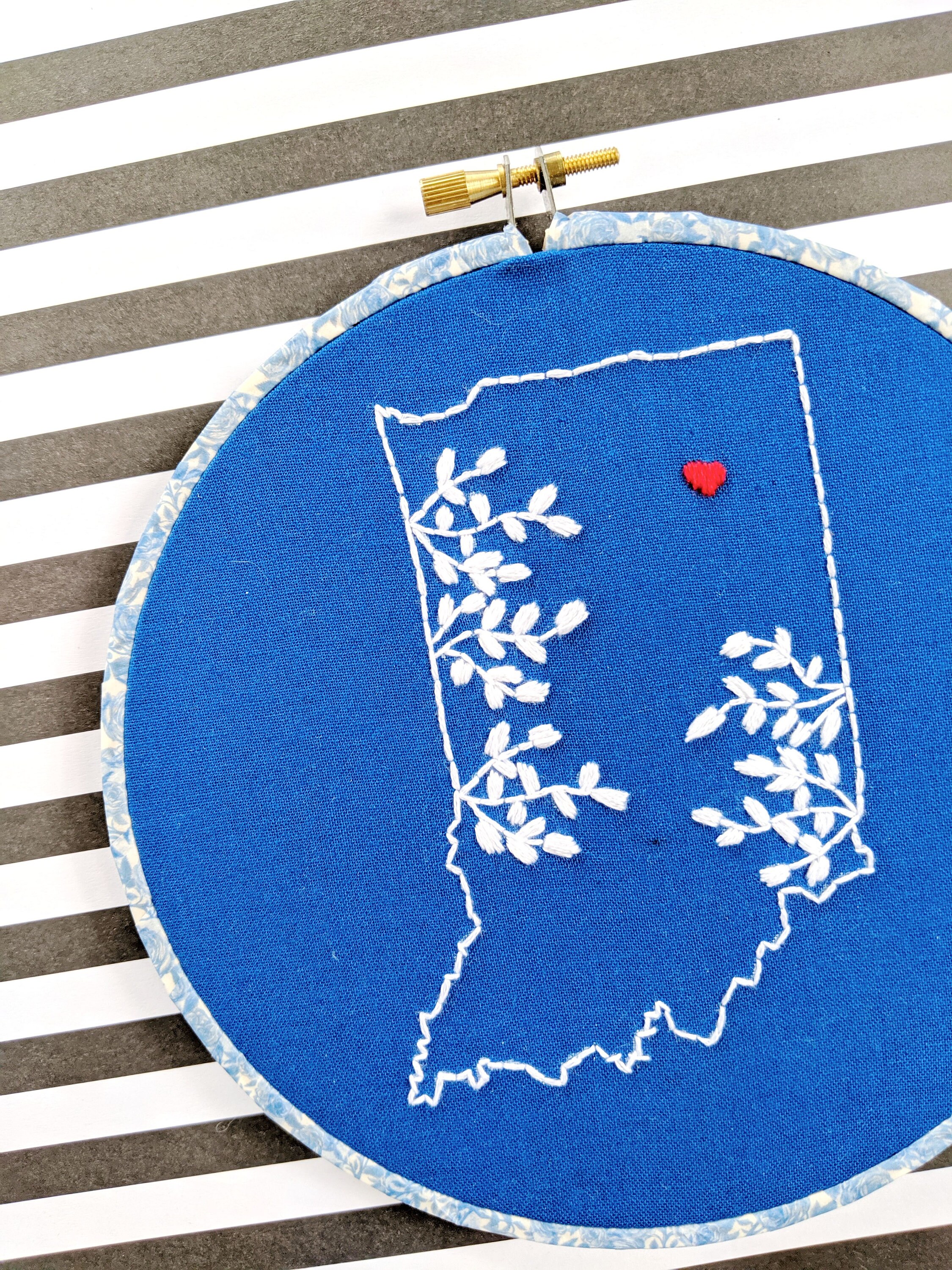 Hand Embroidery PDF Pattern. 50 States Design Digital | Etsy