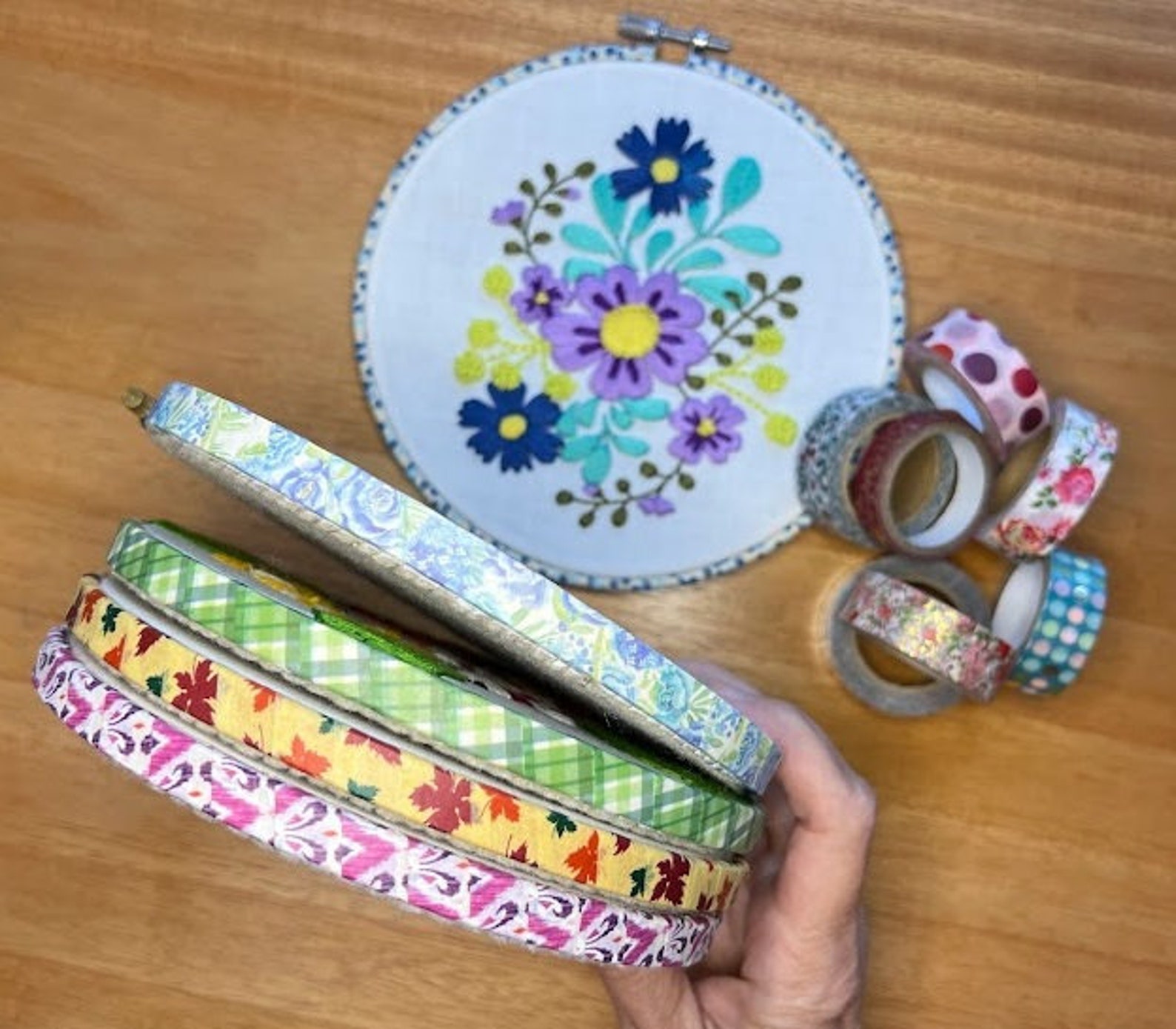 How to Make Decorative Embroidery Hoops PDF. Enhance Finished - Etsy