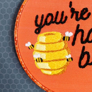 Hand Embroidery PDF Pattern. You're My Honey Bee Design Digital ...
