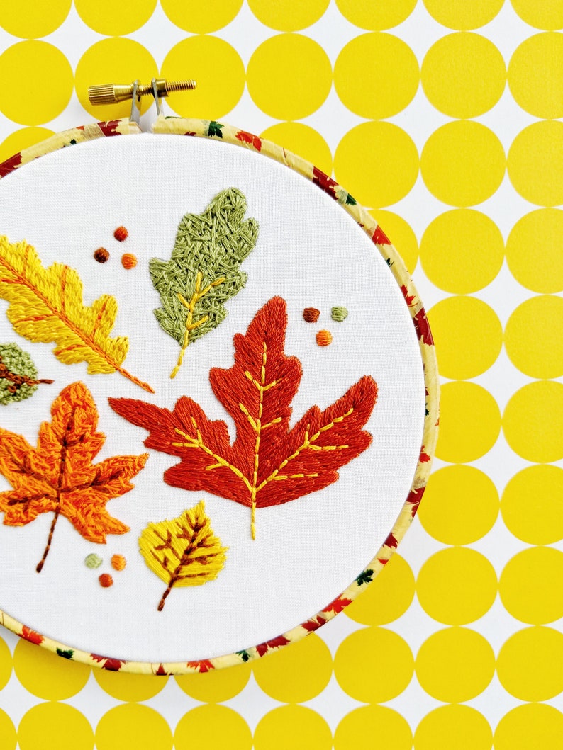 Hand Embroidery PDF Pattern Fall Fun Design Digital Download - Etsy