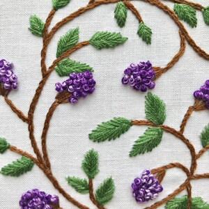Hand Embroidery PDF Pattern. Blackberry Bramble Digital Download ...