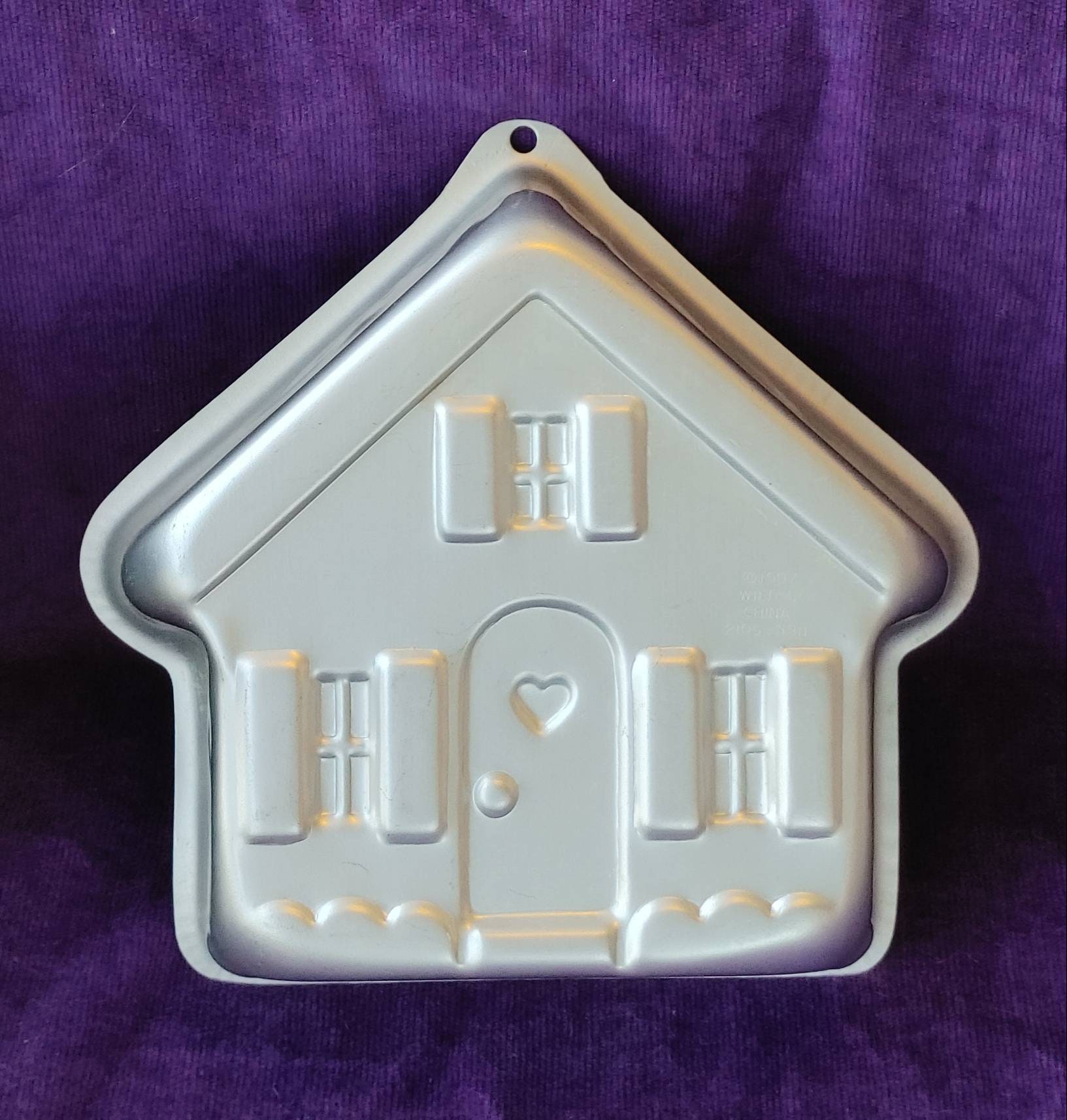 1997 Wilton House Cake Pan. Cute House With Shutters and Heart Door ...