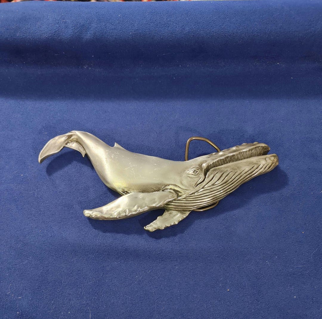 Blue Whale Pewter Belt Buckle From Vinegarroon Foundries. 1979. Free ...