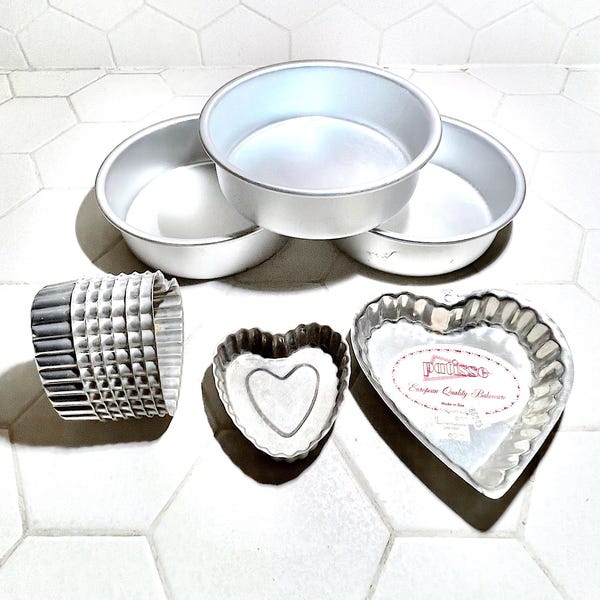 Aluminum Heart Shaped Cake Pan - Etsy